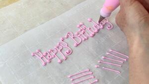 Writing on Cakes with Buttercream - My Cake School