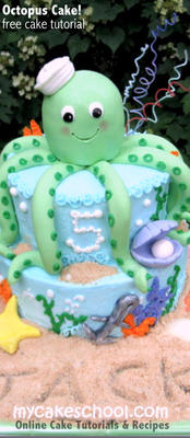 Octopus Cake Tutorial - My Cake School
