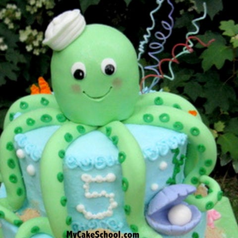 Octopus Cake Tutorial - My Cake School