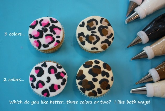 Leopard Print Cupcakes~Free Blog Tutorial! | My Cake School