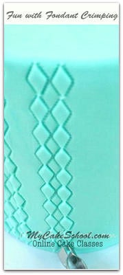 Fondant Crimper Tutorial - My Cake School