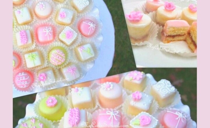 How to Make Petit Fours~A Video Tutorial! - My Cake School