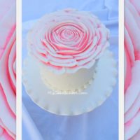 Buttercream Ruffles and Roses Cake - My Cake School