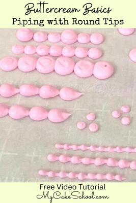 Piping Basics- Round Piping Tips - My Cake School