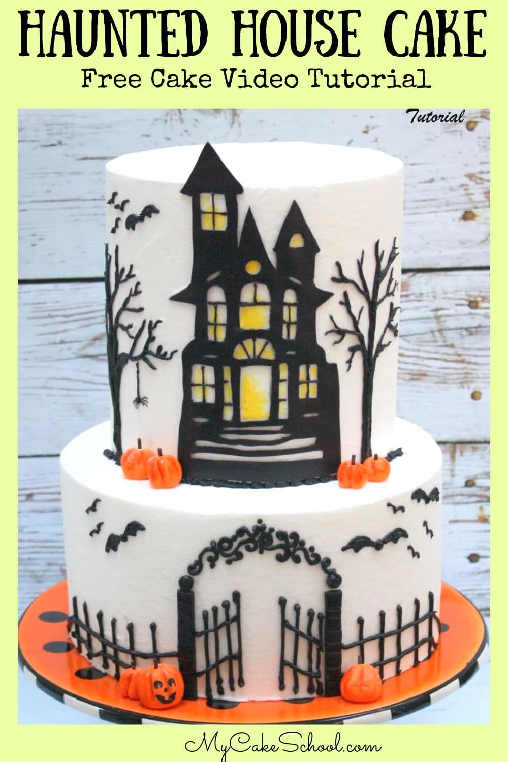 Haunted House Cake! - A Cake Decorating Video Tutorial - My Cake School