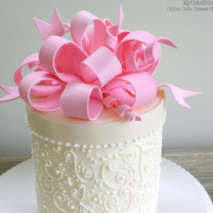 Loopy Christmas Bow -Cake Video Tutorial - My Cake School