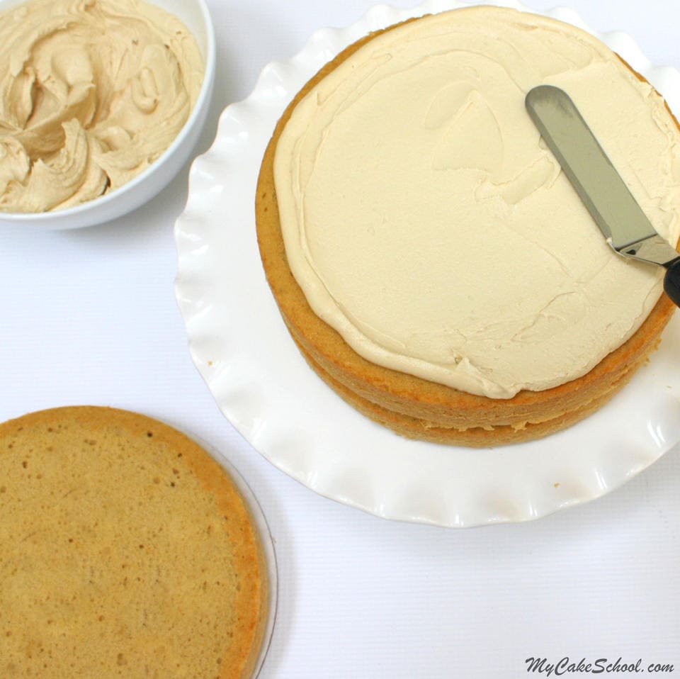Caramel Vanilla Latte Cake Recipe - My Cake School