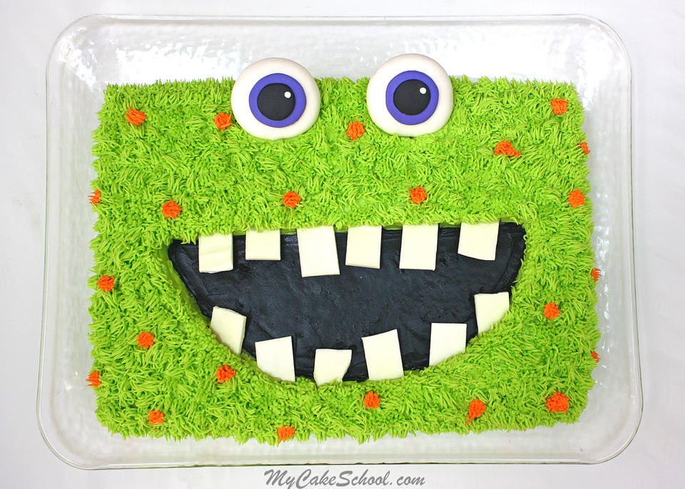 Monster Sheet Cake - My Cake School