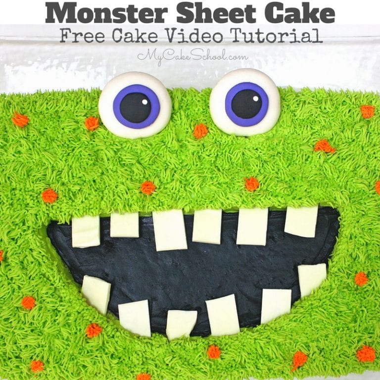 Monster Sheet Cake - My Cake School