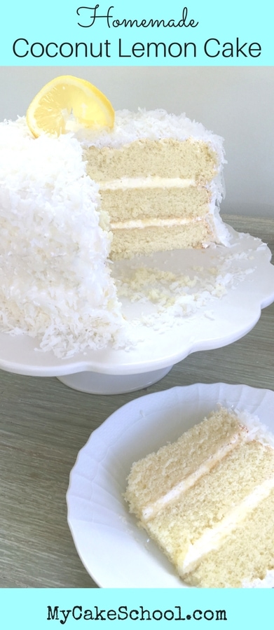 Coconut Lemon Cake from Scratch | My Cake School