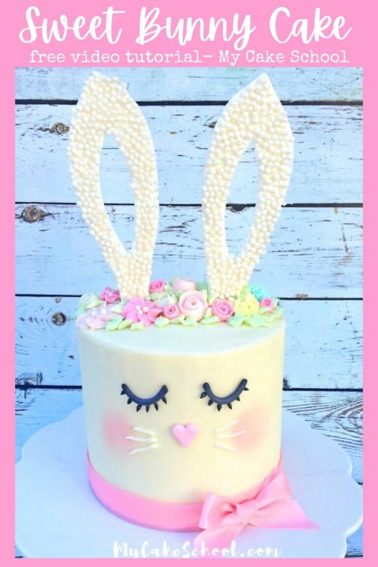 Sweet and Simple Bunny Cake- Free Tutorial - My Cake School