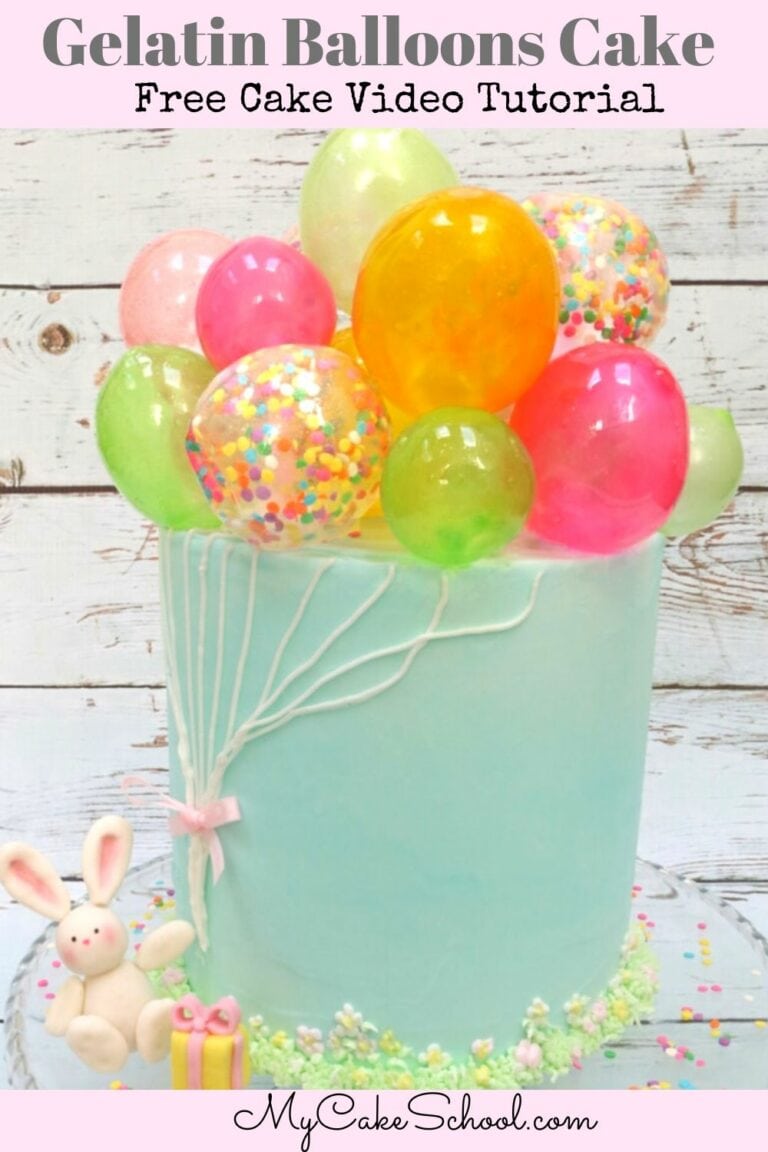 Gelatin Balloon Cake- Learn to Make Gelatin Bubbles! - My Cake School