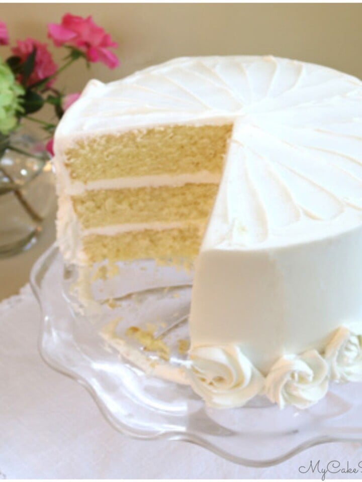 Homemade White Cake - My Cake School
