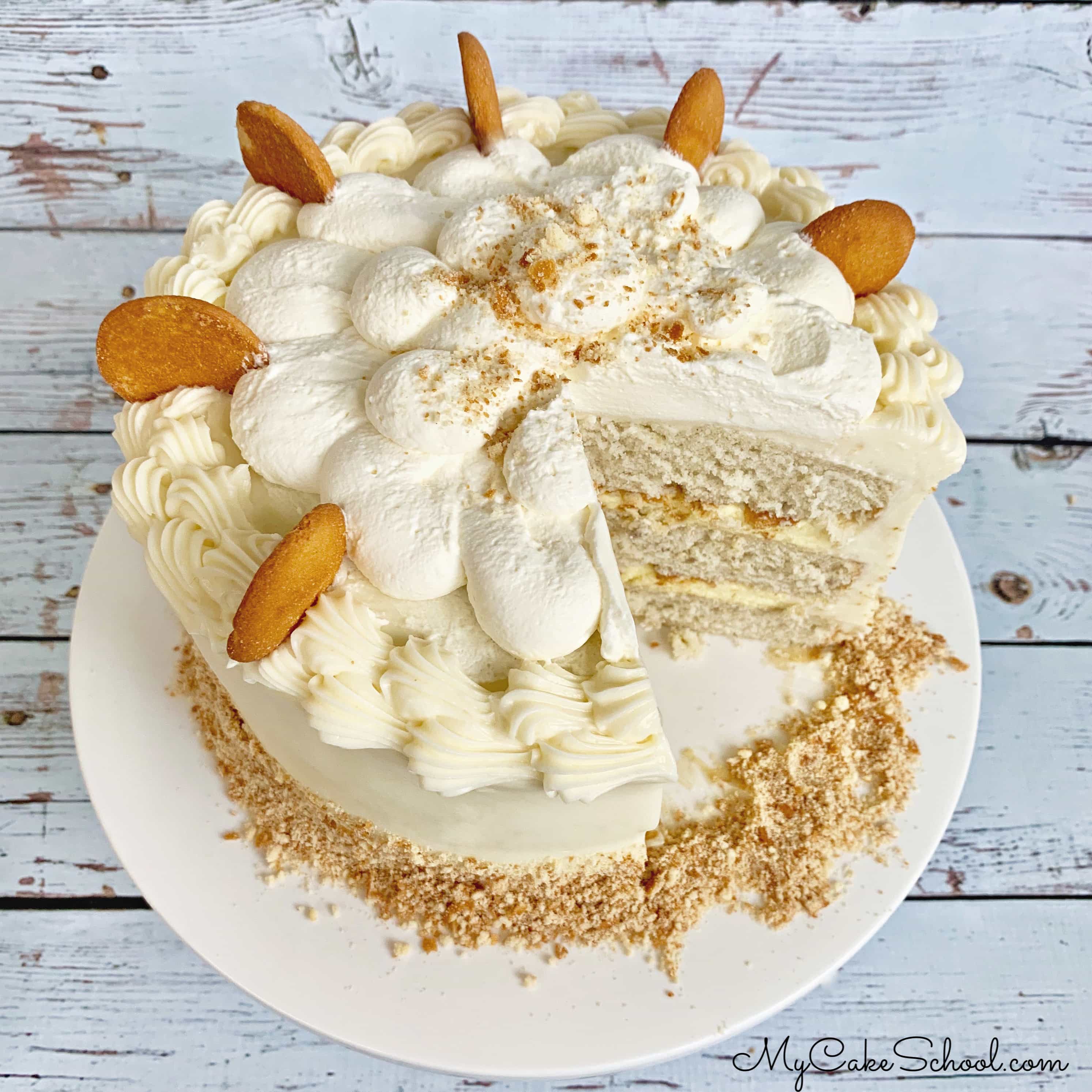 Banana Pudding Cake Recipe - My Cake School
