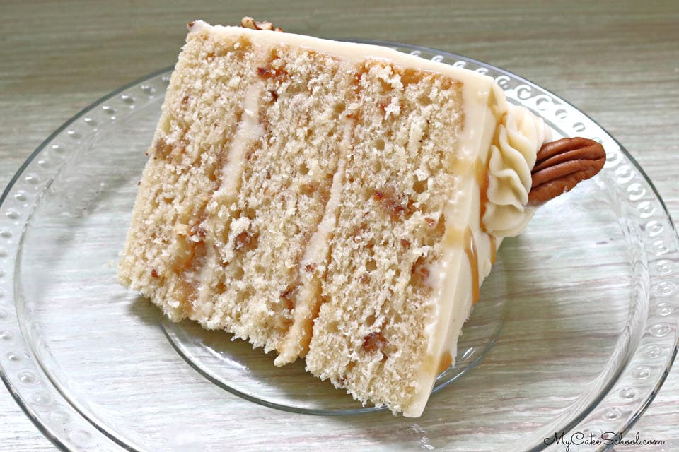 Toffee Pecan Caramel Cake with Caramel Cream Cheese Frosting - My Cake ...