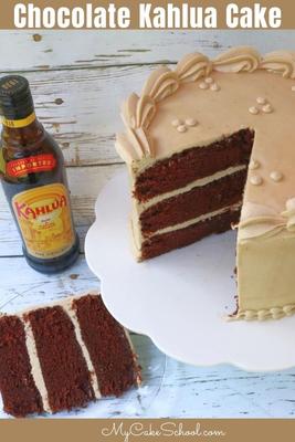 Chocolate Kahlua Cake - My Cake School