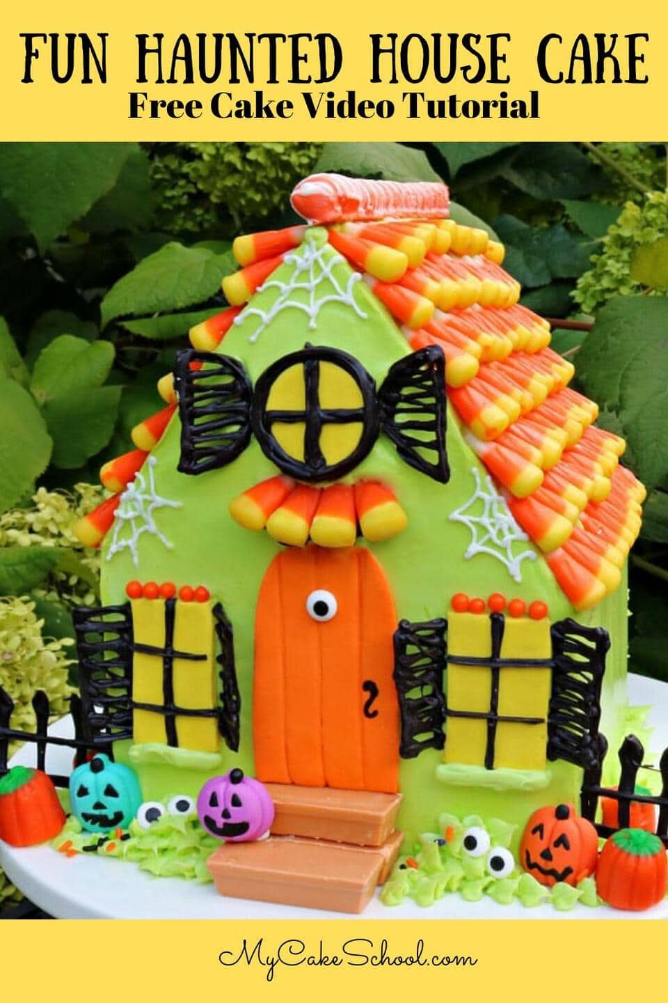Fun Haunted House Cake - My Cake School