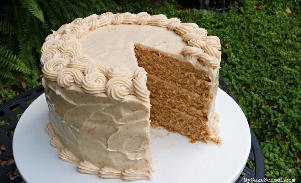 Spice Cake from Scratch with Orange Spice Cream Cheese Frosting - My ...