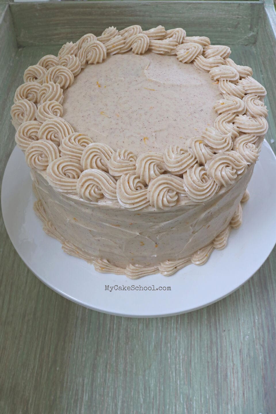 Spice Cake from Scratch with Orange Spice Cream Cheese Frosting - My ...