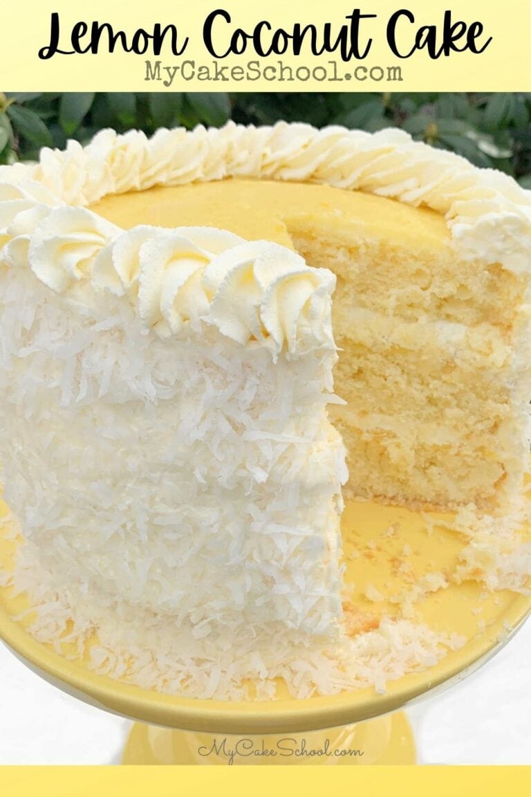 Lemon Coconut Cake - My Cake School
