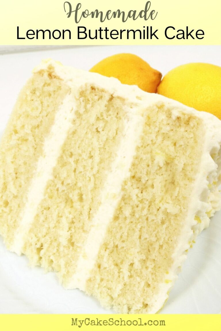 Lemon Buttermilk Cake {A Scratch Recipe} - My Cake School