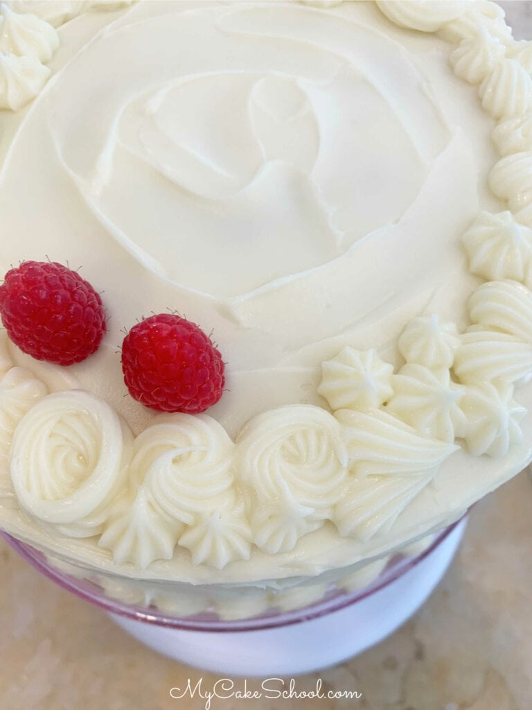 Raspberry Layer Cake - My Cake School