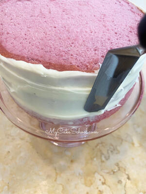 Raspberry Layer Cake - My Cake School