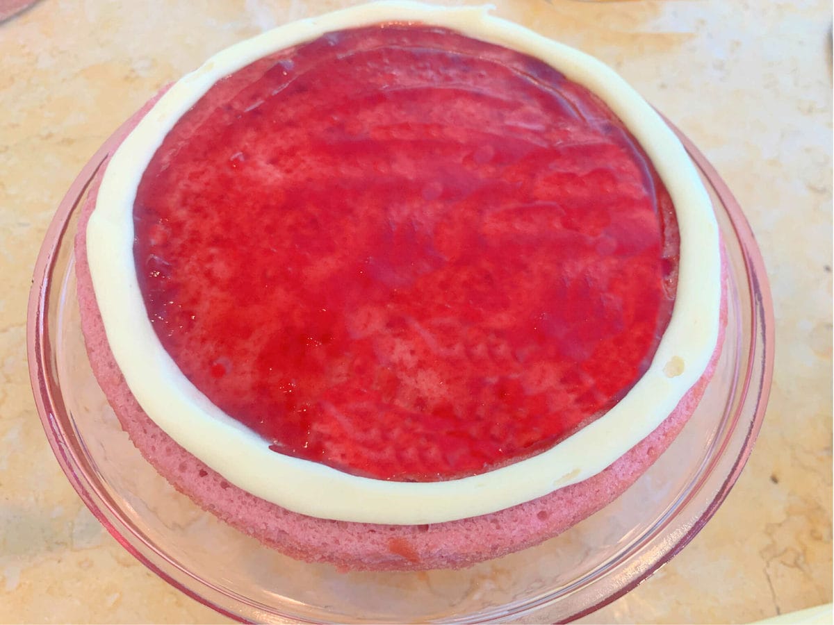 Raspberry Layer Cake - My Cake School