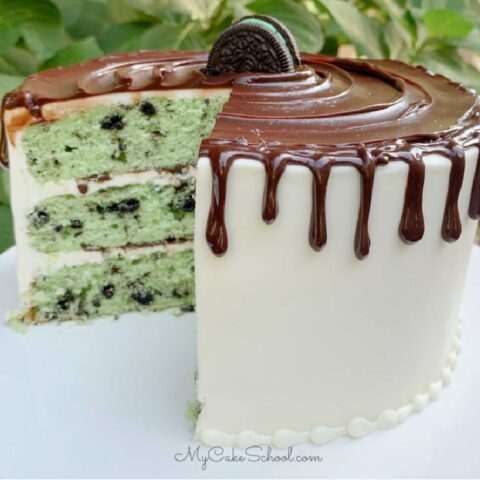 Mint Oreo Cake {A Scratch Recipe} - My Cake School