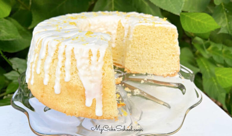 Lemon Chiffon Cake - My Cake School