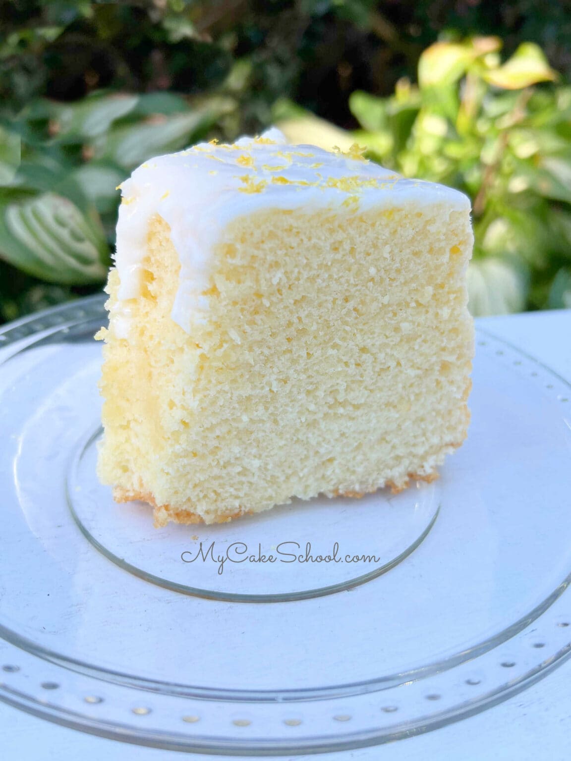 Lemon Chiffon Cake - My Cake School