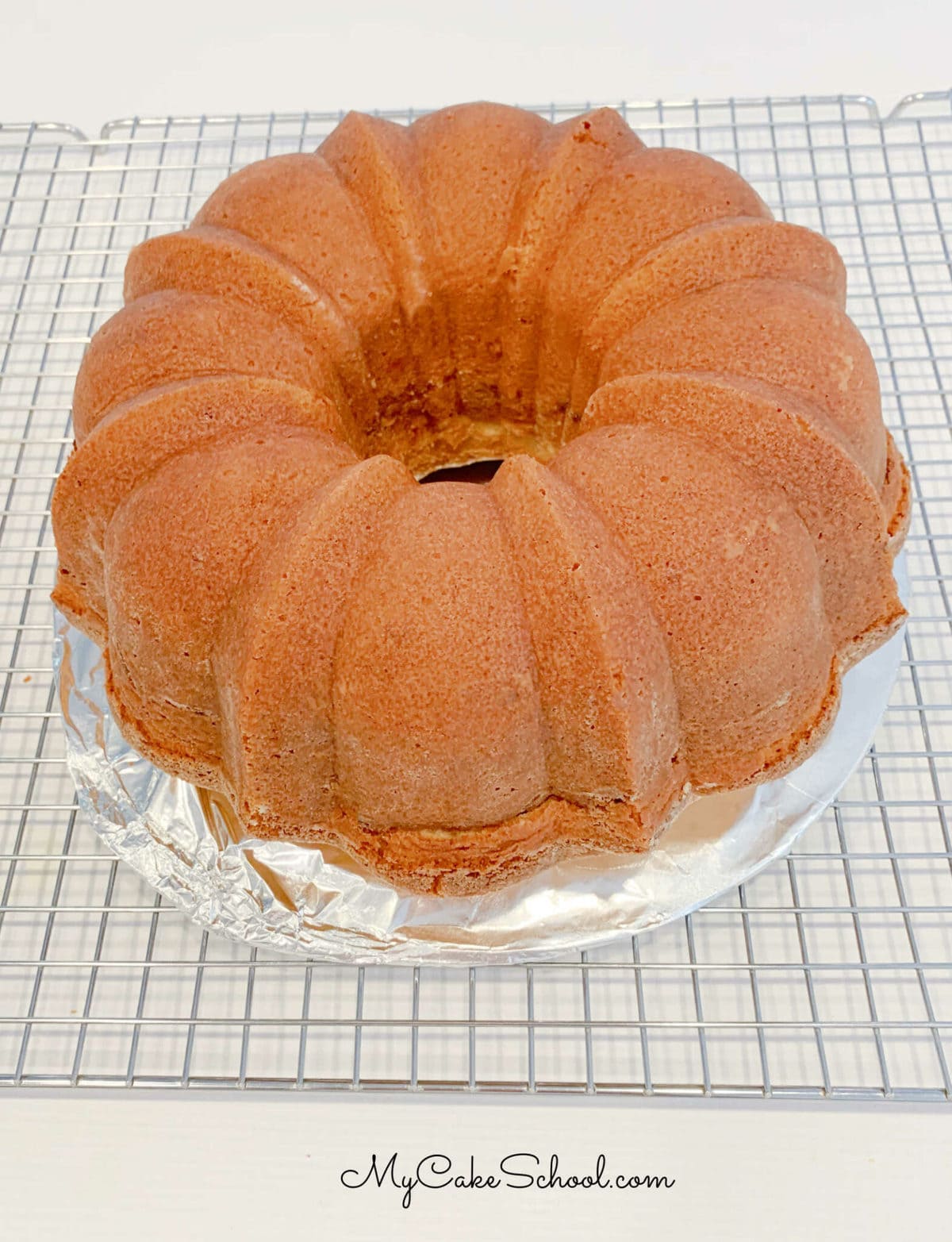 White Chocolate Pound Cake - My Cake School