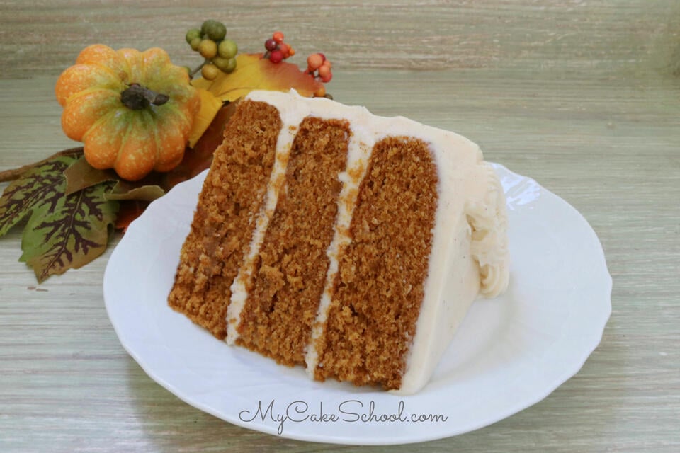 Pumpkin Gingerbread Cake - My Cake School