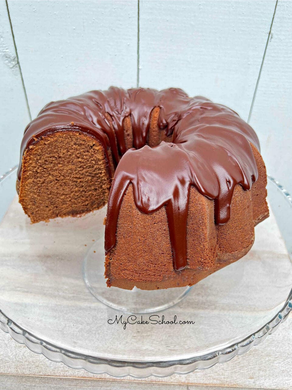 Chocolate Cream Cheese Pound Cake - My Cake School