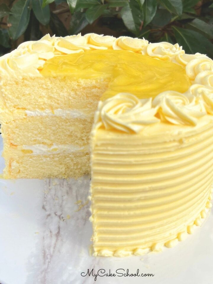 Lemon Cake- A Doctored Cake Mix Recipe - My Cake School