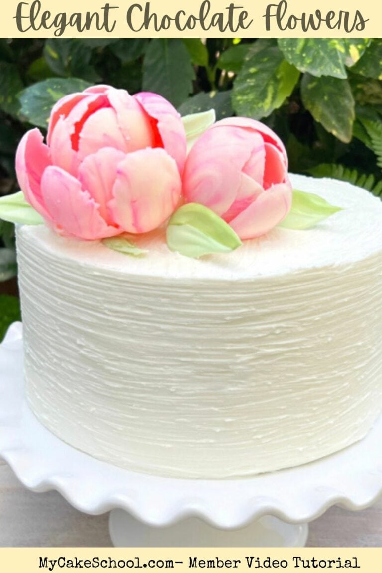Elegant Chocolate Flowers for Cakes - My Cake School
