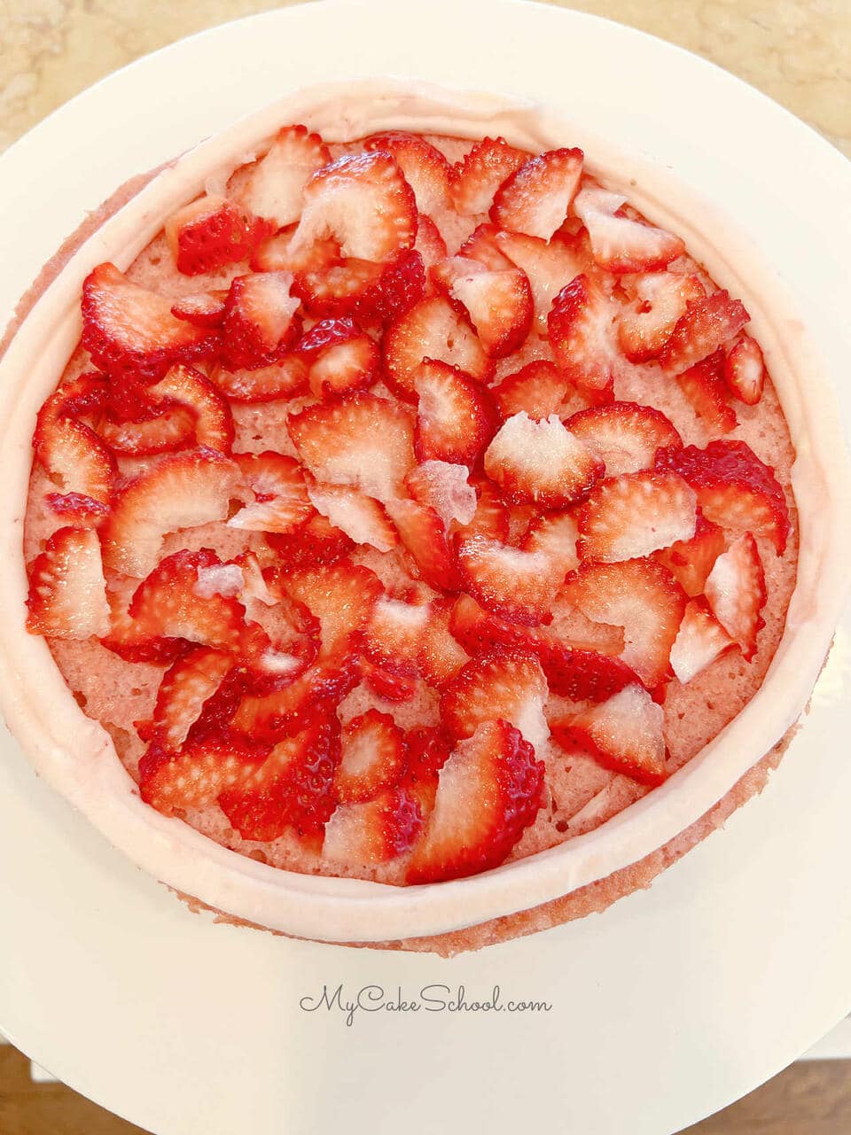 Homemade Strawberry Cake - My Cake School
