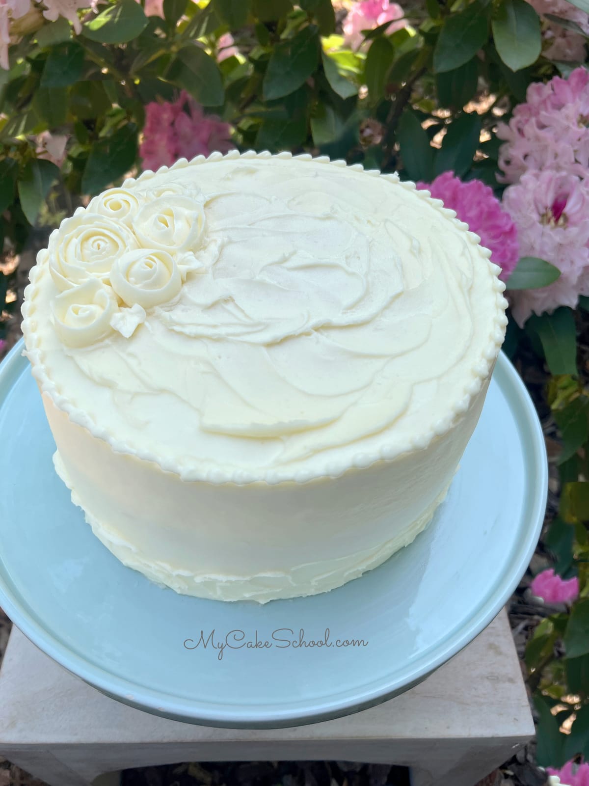 Vanilla Velvet Cake - My Cake School