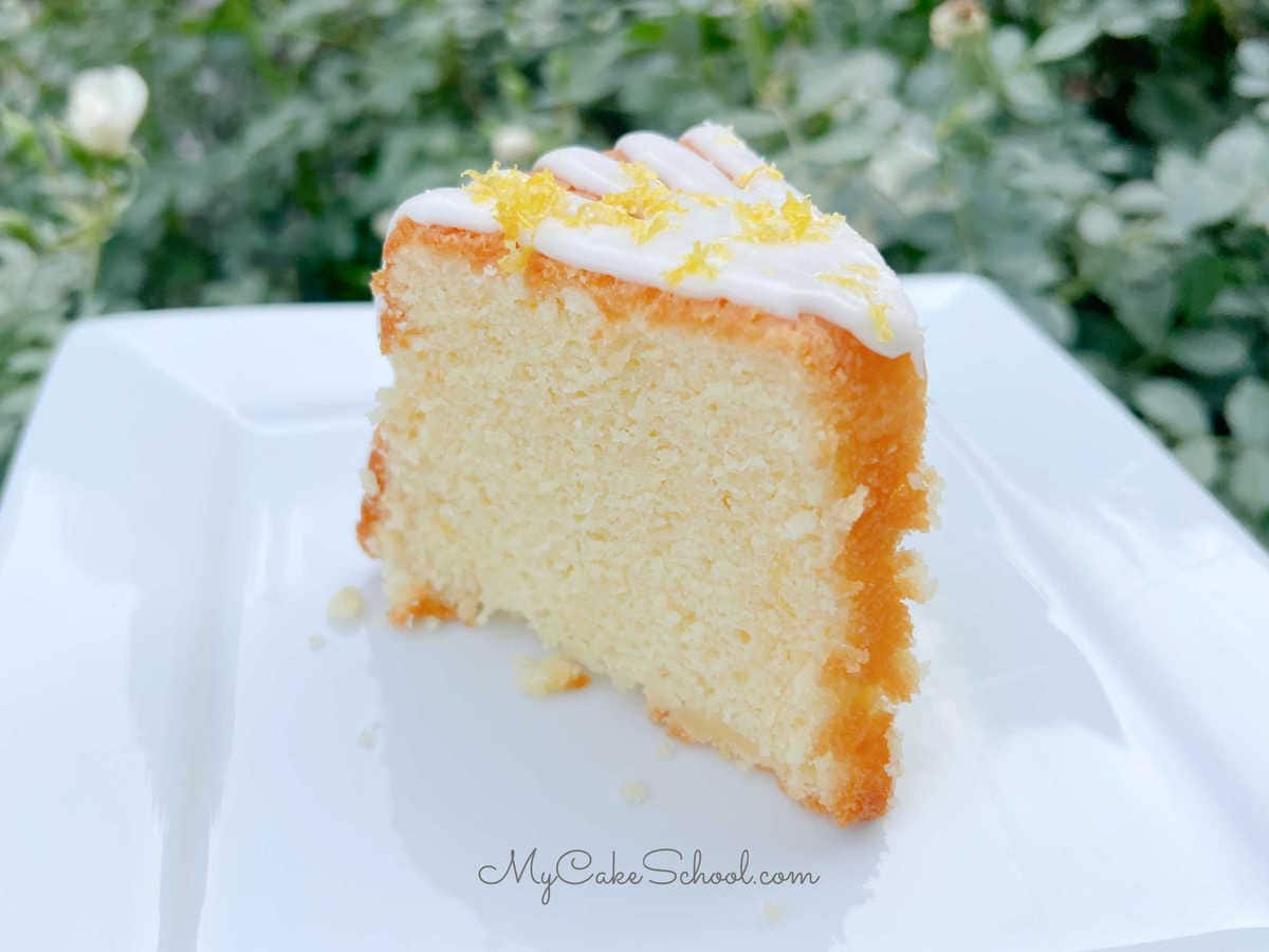 Lemon Whipping Cream Pound Cake - My Cake School