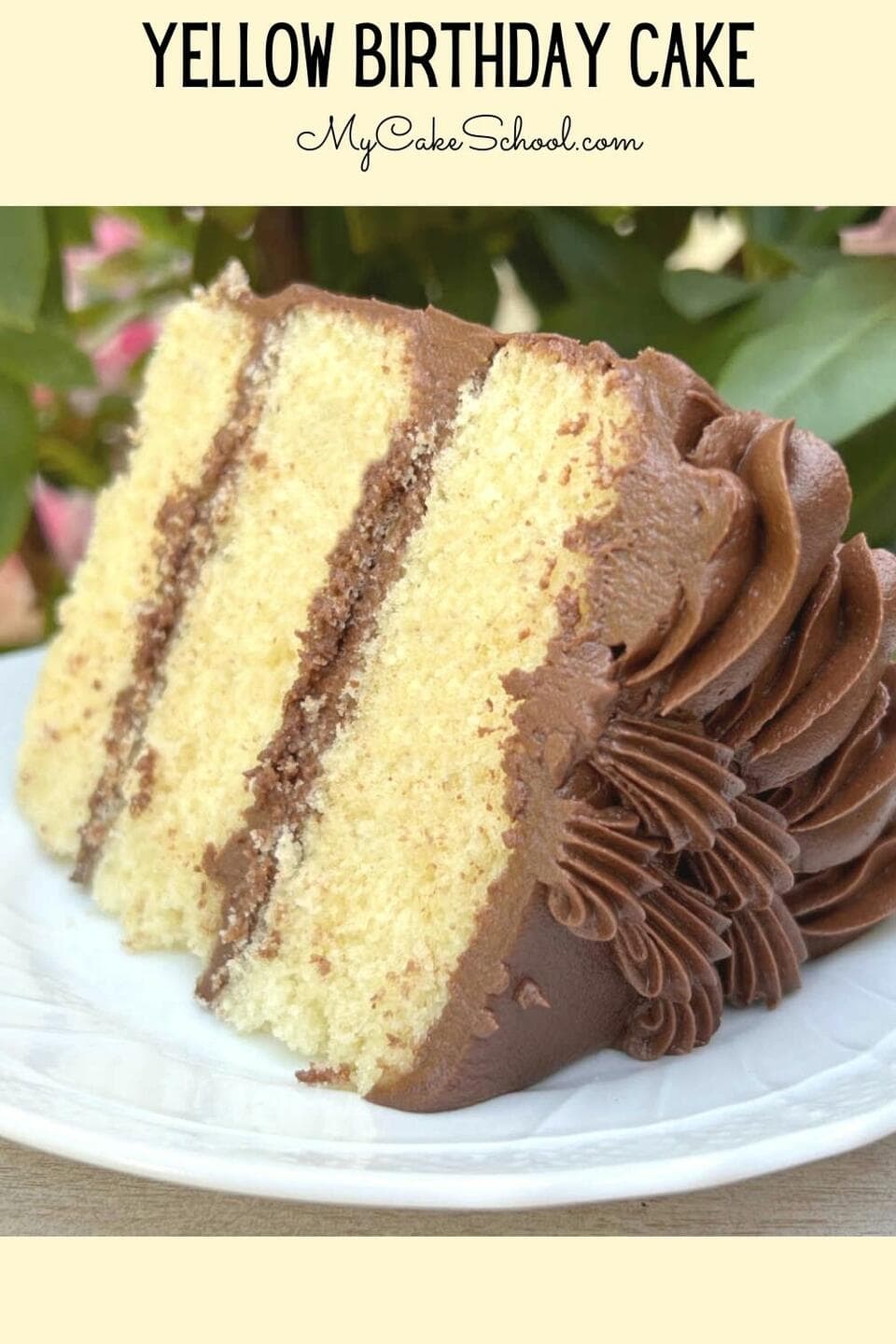 Yellow Birthday Cake - My Cake School