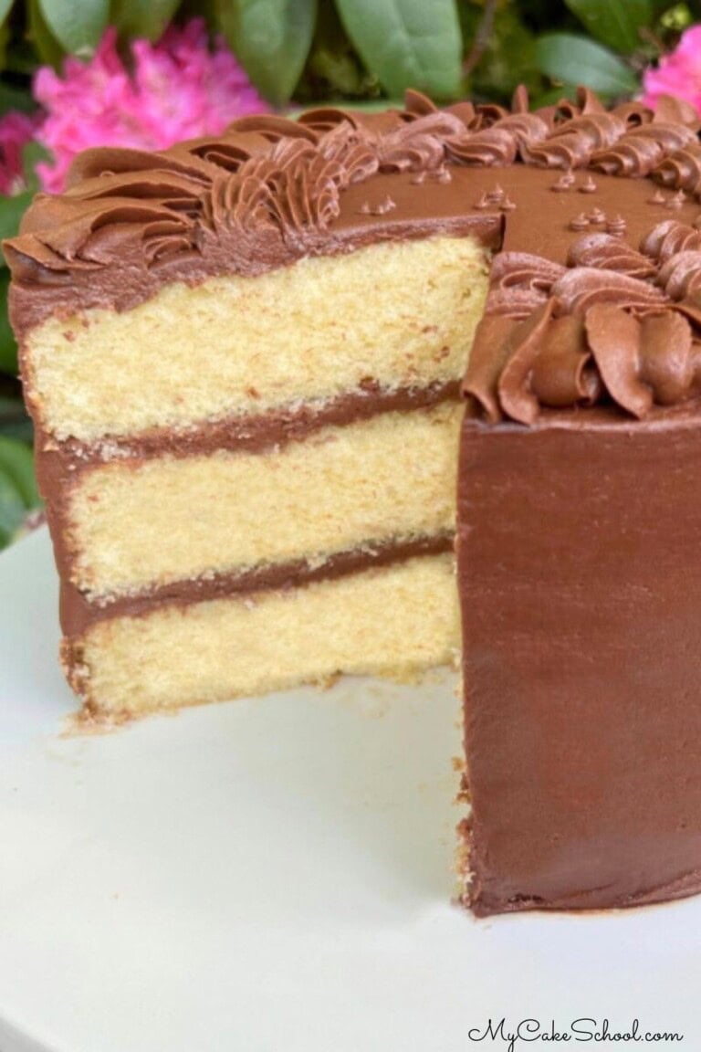 Yellow Birthday Cake - My Cake School