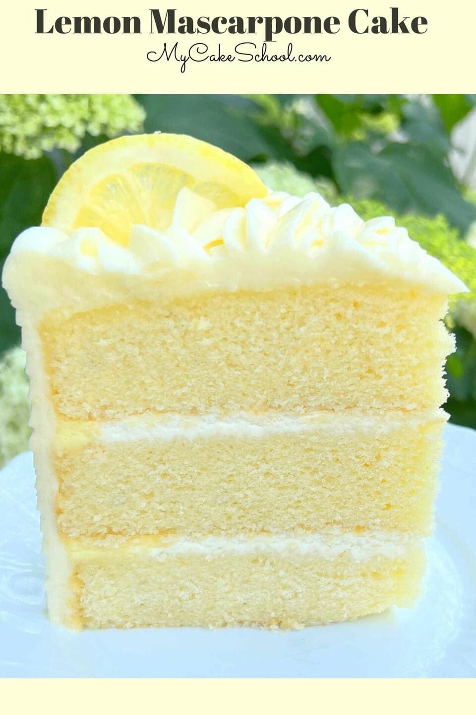Lemon Mascarpone Cake - My Cake School
