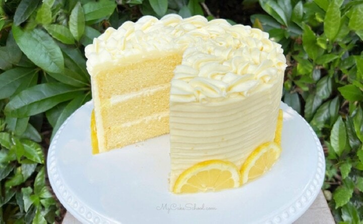 Lemon Mascarpone Cake - My Cake School
