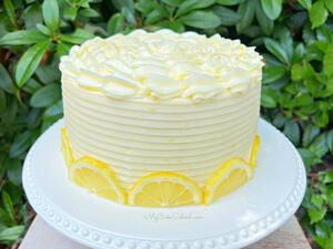 Lemon Mascarpone Cake - My Cake School