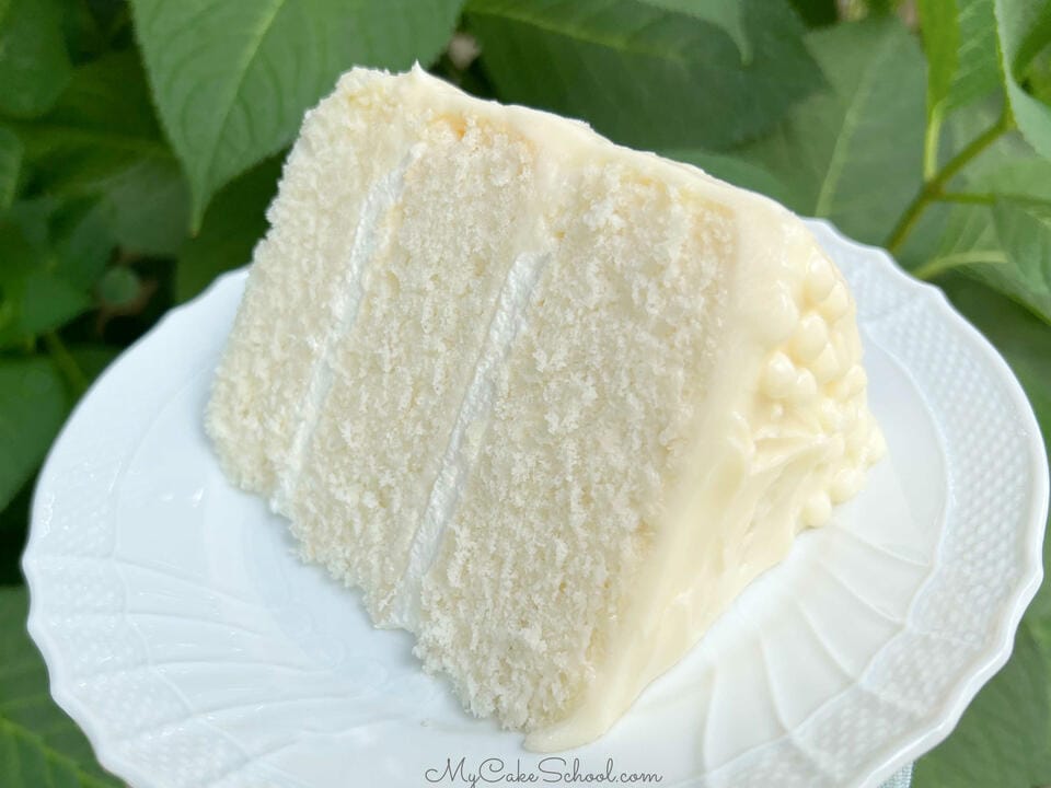 White Velvet Cake - My Cake School