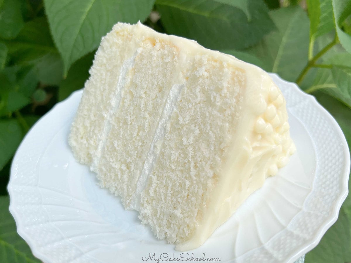 White Velvet Cake - My Cake School
