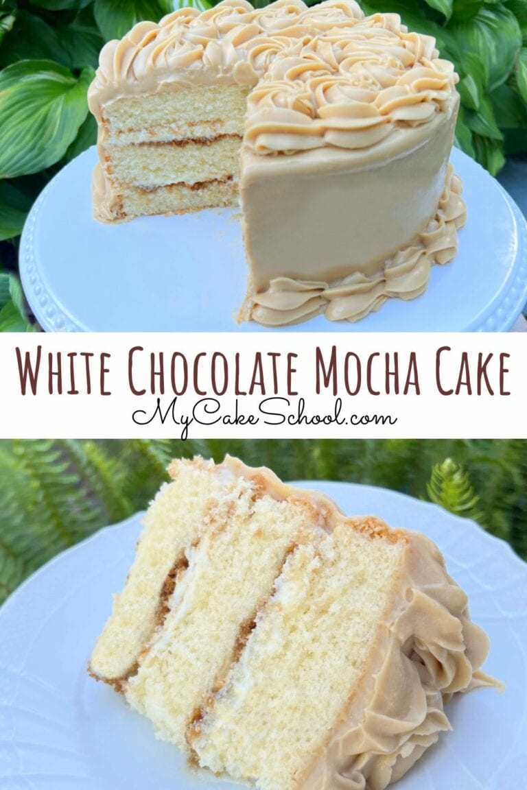 White Chocolate Mocha Cake - My Cake School