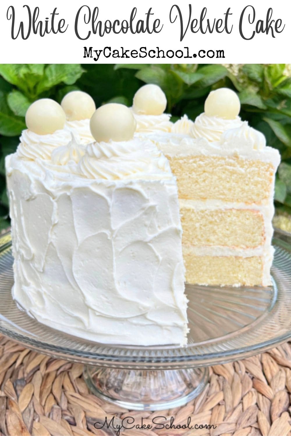 White Chocolate Velvet Cake - My Cake School