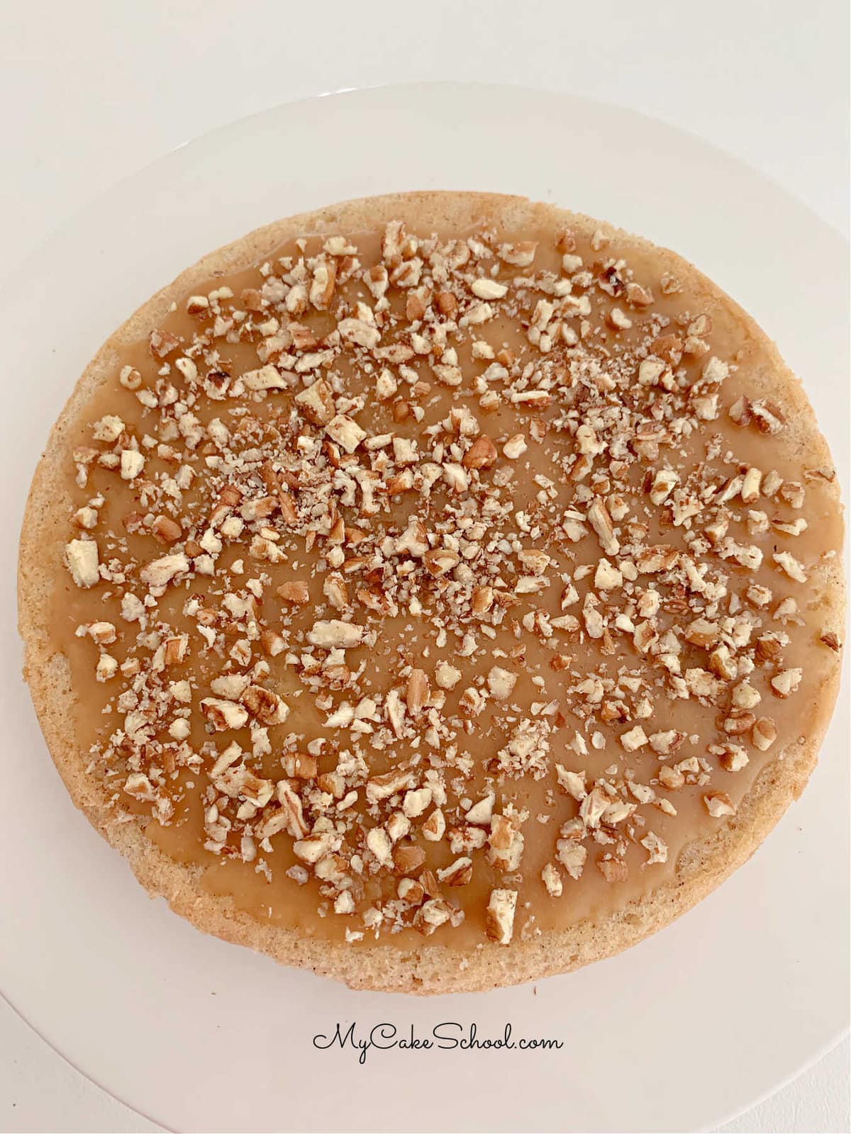 Apple Caramel Pecan Cake - My Cake School