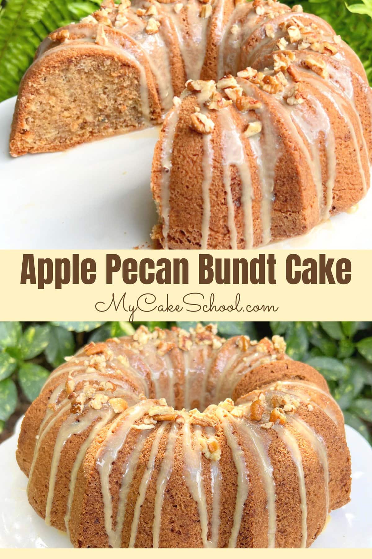 Apple Pecan Bundt Cake - My Cake School